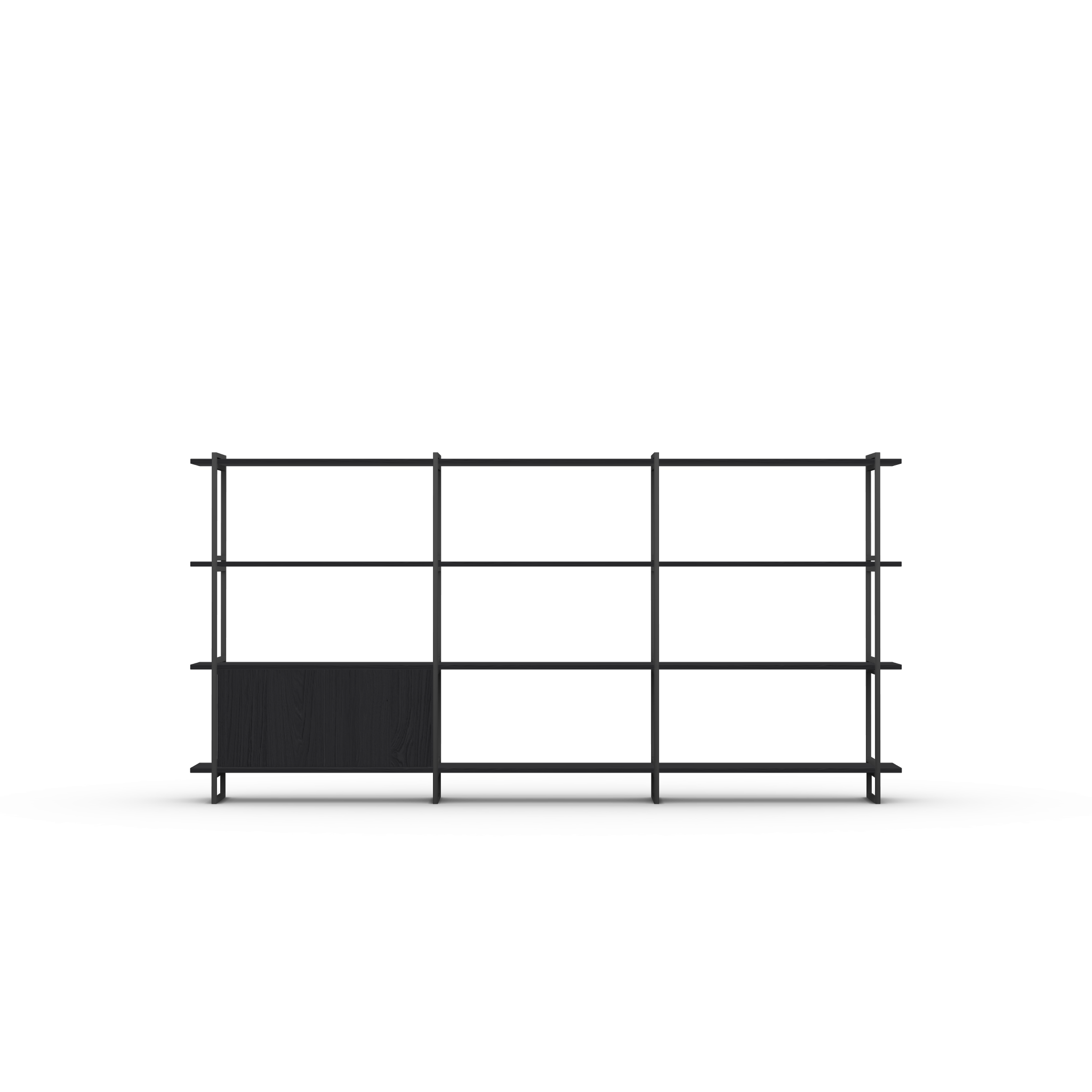 Modular Cabinet MC-4L zwart 290cm 143cm 4