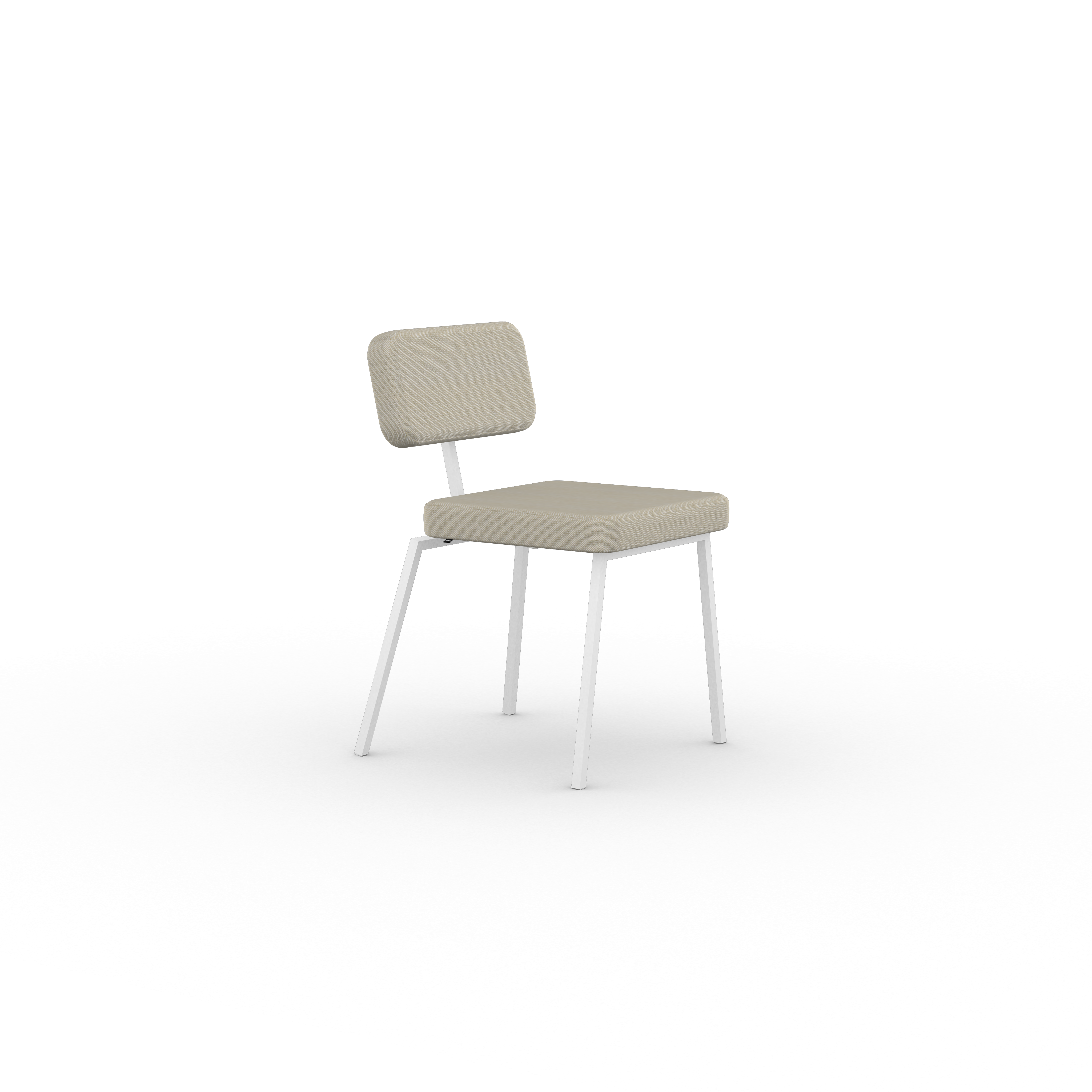 Ode Chair zonder armleuning wit bear 200